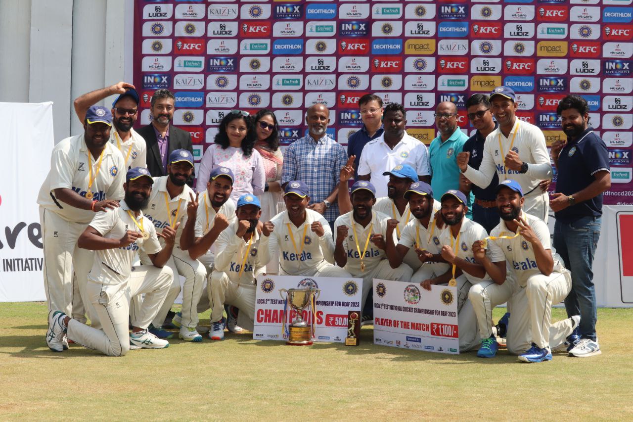 Kerala Deaf Team wins IDCA 2nd Test National Cricket Championship for ...